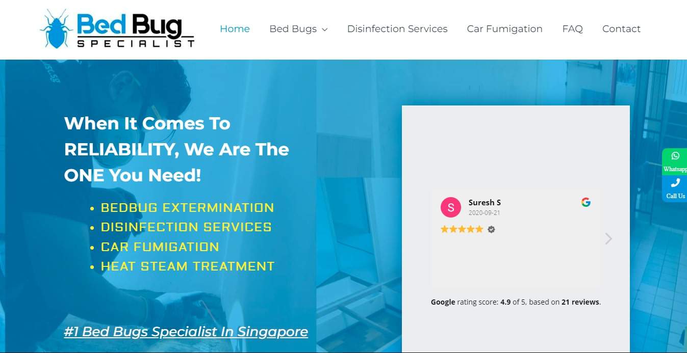 11 Best Bed Bug Extermination Services in Singapore [2026 ]